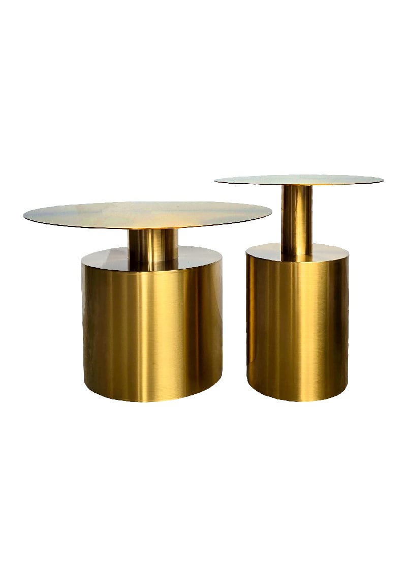 Regal™ Coffee Table - Small - Gold - Expats Partner