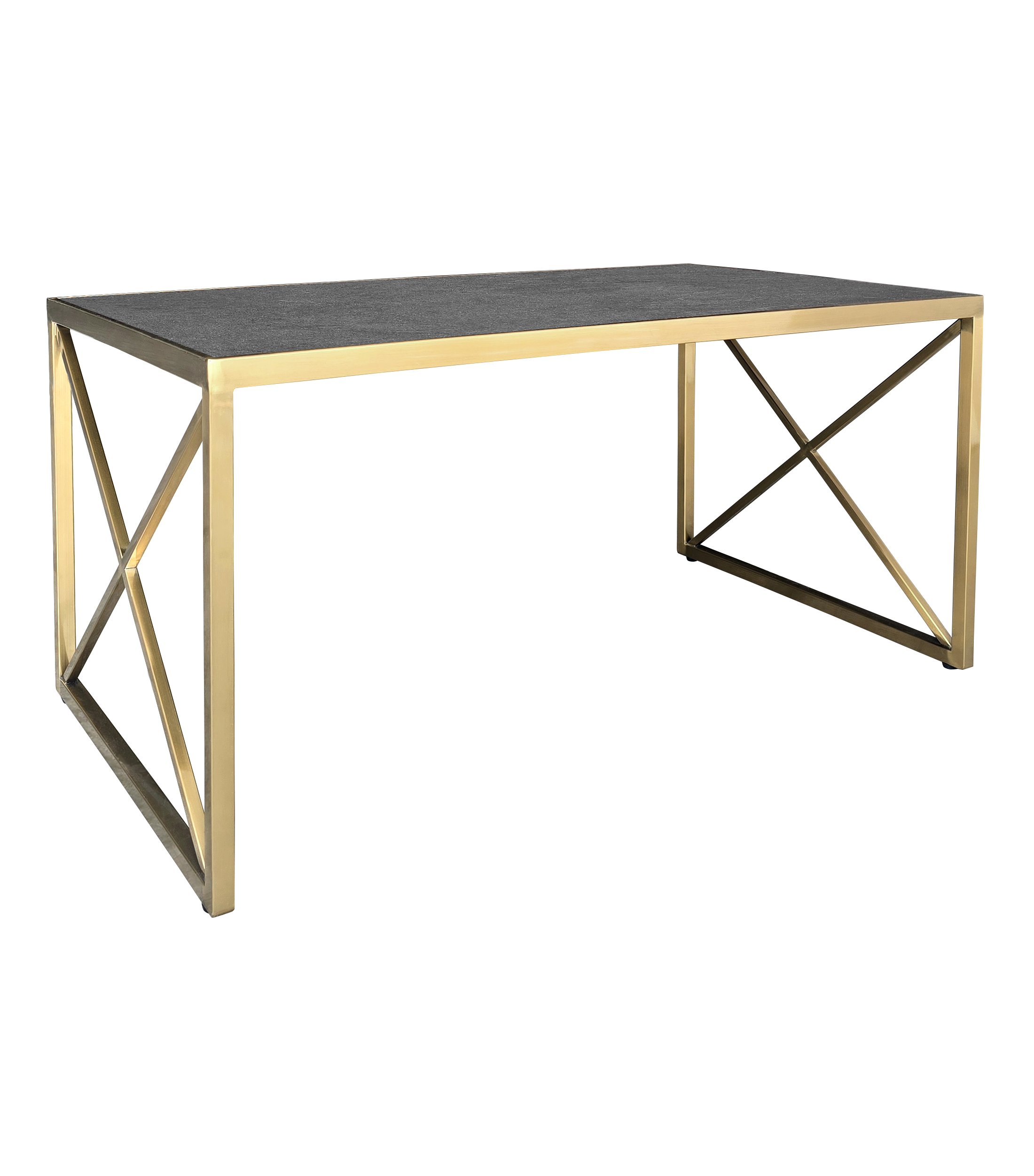 Luxco™ Atelier Long Coffee Table - Gold & Graphite Black - Expats Partner